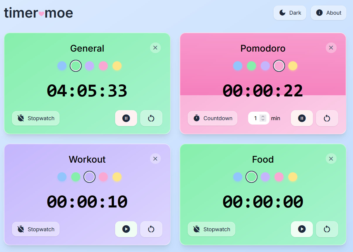 timer.moe - Better Timers for Focus and Productivity
